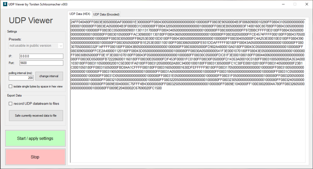 UDP Network scanner and recorder Tool – 35B0.de